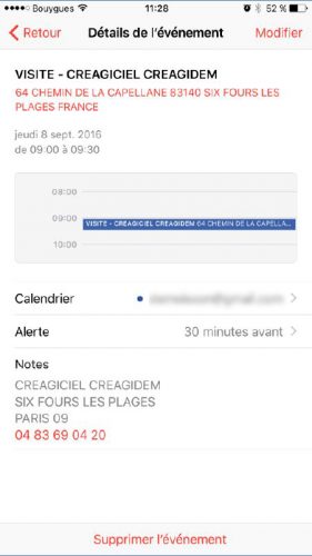 google-agenda - CREAGIDEM